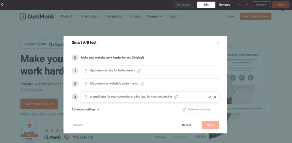 Ai Ab Testing How To Optimize Your Website Effectively And Make Data Driven Decisions Optimonk