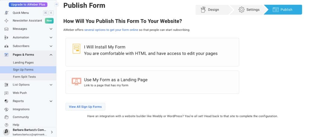 How to Create an AWeber Popup That Boosts Your Email Signups Instantly