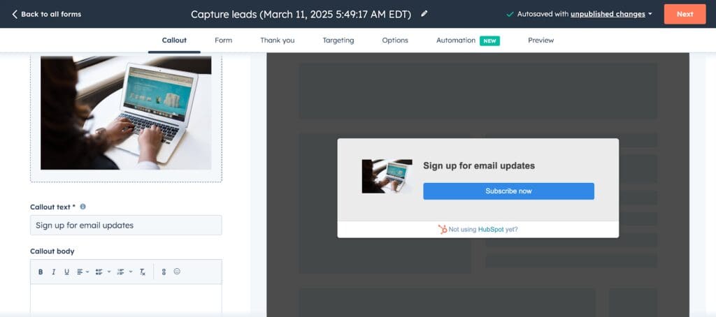 How to Create a HubSpot Popup Form That’ll Double Your Subscriber List