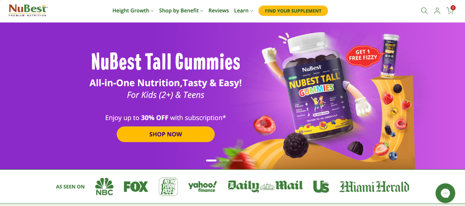 How a Conversational Popup Helped NuBest Increase Both Signups & Orders - OptiMonk Blog