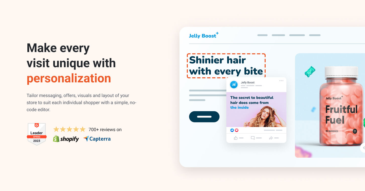 Website Personalization: Simple, No-Code Personalization With OptiMonk