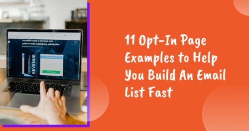 11 Opt-In Page Examples to Help You Build An Email List Fast - OptiMonk Blog