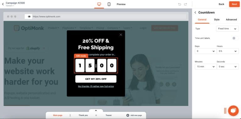 7 Countdown Timer Popup Examples & Tips on How to Create One - OptiMonk Blog