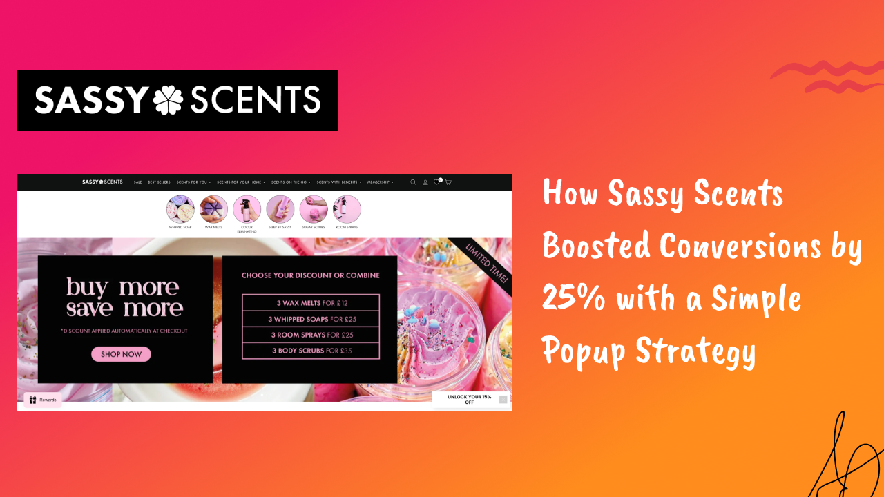 How Sassy Scents Boosted Conversions by 25% with a Simple Popup ...