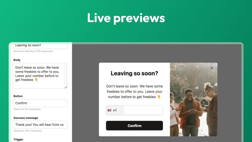 How To Add An Exit Popup To Shopify Step By Step Guide With Templates Optimonk Blog