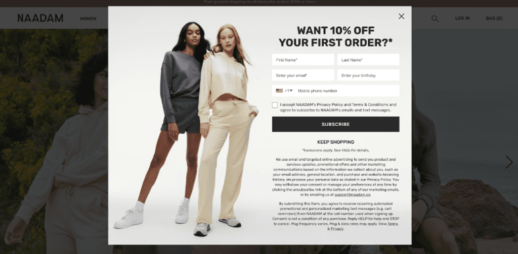 7 High-Converting SMS Popup Examples & Tips on How to Create One