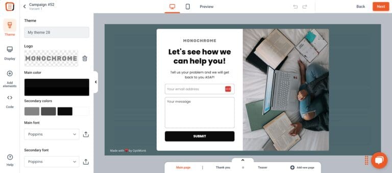 How to Add a Contact Form Popup in WordPress - OptiMonk Blog